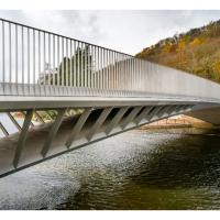 China Long Span Pedestrian Modular Bridge Construction Steel Structure Bridge ISO9001 for sale