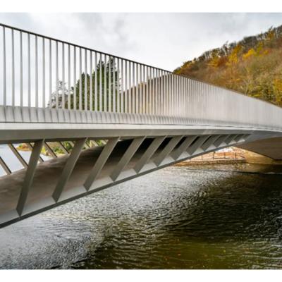 China Long Span Pedestrian Modular Bridge Construction Steel Structure Bridge ISO9001 for sale