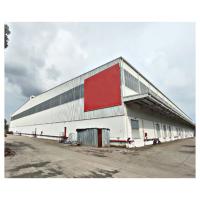 China Large Span Prefab Metal Building Construction Auto CAD Curtain Wall Steel Structure for sale