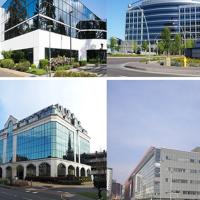 China Q355B Welded Commercial Steel Building Q235 Prefabricated Office Construction for sale