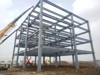 China Custom Q355 Commercial Steel Building Sqaure Tube H Section Prefabricated Metal Sheds for sale