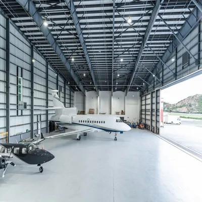 China High-Strength Structural Integrity Steel and Metal Aircraft Hangars for Extreme Weather Conditions for sale