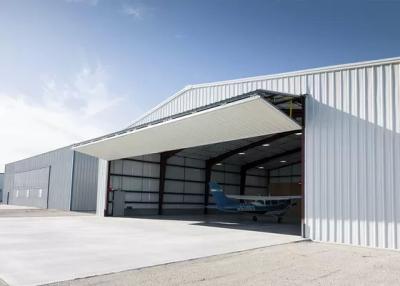 China Big Span Dxf Steel Structure Hangar Q235 H Section Aircraft Hangar Construction for sale