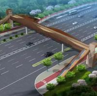 China ISO Q345B Prefab Steel Bridge Fabrication Metal Pedestrian Bridge Earthquake Resistant for sale