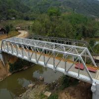 China Angle Steel Military Pontoon Bridge High Stability Hot Rolled Prefabricated Steel Bridge for sale