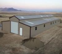 China Q355 Light Weight Metal Frame Shed Kit H Shape Prefabricated Metal Garage Shed for sale