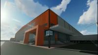 China Anti Corrosion Prefabricated Galvanized Steel Building Painted Industrial Factory Building for sale