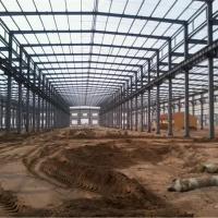 China Q235 Light Steel Structure Warehouse Metal Construction Prefab Metal Storage Sheds for sale