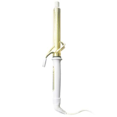 China Golden Hair Curling Iron with Negative Ion and Antiscalding Features for sale