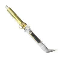 China Golden Hair Curling Iron with Negative Ion and Antiscalding Features for sale
