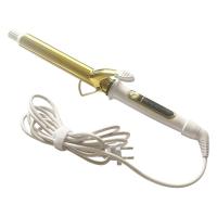 China Golden Hair Curling Iron with Negative Ion and Antiscalding Features for sale