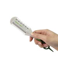 China Custom white hairdressers special rotating shaving comb to thin hair and repair bangs for sale