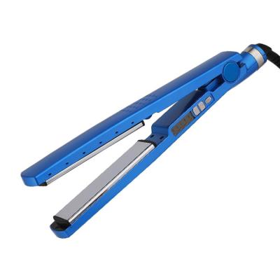 China Dual Voltage Digital Hair Straightening Tools Flat Iron Pro Nano Titanium Plated for sale