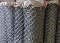 China 12.5 Gauge 60 Inch X 50 Ft Chain Link Fence Mesh Galvanized Steel Diamond Wire for sale
