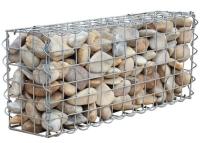 China Retaining Wall Stone Cage Welded Gabion Box 2m X 1m X 0.5m for sale
