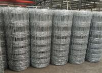 China Silver 5 And 6 Ft High Grassland Field Fence Zinc Coating Hinge Joint for sale