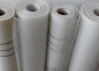 China 75g White Self Adhesive Fiber Glass Mesh For Wall 4x4mm for sale