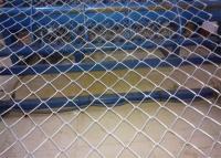 China 1.8 X 15m 50x50mm Diamond Green Plastic Chain Link Fencing 1.6mm Galvanised Chain Wire Fencing for sale