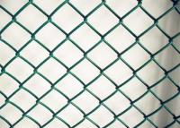 China 8ft Green Plastic Coated Chain Link Fence Mesh Fencing Net 60 X 60mm For Sports Ground for sale