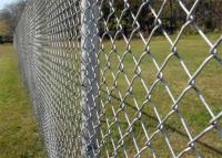 China 6Ft 8Ft Black Garden Galvanized Chain Link Fence Mesh Green Vinyl Coated Wire Fencing for sale