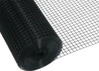 China 1 Inch Black 15cm PVC Coated Welded Wire Mesh  Chicken Wire For Solar Panel for sale