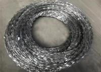 China Concertina BTO22 450mm Galvanized Security Fence Razor Wire Fence for sale