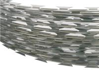 China 960mm Galvanized Concertina Security Fence Razor Barbed Wire Top for sale