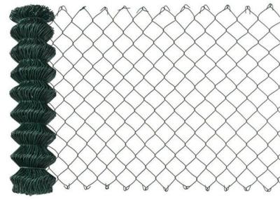 China 2in Sport Chain Link Fence Mesh Fabric PVC Coated Galvanised Diamond Mesh Fencing for sale