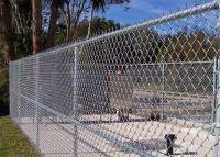 China 8ft 2in Galvanized Cyclone Chain Link Wire Mesh Fencing For Airport for sale