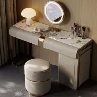 China Dressing Table Makeup Mirror Set With Lights For Bedroom And Vanities Desk Drawers Furniture Designs for sale