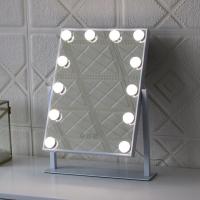 China Touch Sensor 8x Lighted Magnifying Makeup Mirror 360 Degree Rotation for sale