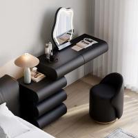 China Wooden Floating Vanity Makeup Table Dresser With Led Mirror Bedroom for sale