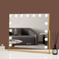 China Portable Magnifying Hollywood Makeup Mirror For Vanity Table Custom for sale