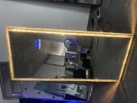 China Led Light Up Full Length Floor Mirror For Bedroom Salon Vanity Crystals for sale