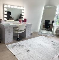 China Led Light Up Full Length Floor Mirror For Bedroom Salon Vanity Crystals for sale