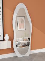 China Floor Standing Large Arch Lighted Full Body Length Mirror with LED Lights in Silver for sale