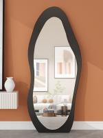 China Floor Standing Large Arch Lighted Full Body Length Mirror with LED Lights in Silver for sale