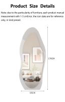 China Floor Standing Large Arch Lighted Full Body Length Mirror with LED Lights in Silver for sale