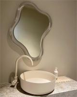 China Lighted Acrylic Wall Mounted Magnifying Mirror For Bathroom Vanity for sale