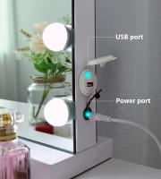 China Shatterproof Hollywood Light Up Makeup Mirror Vanity Wall Mounted for sale