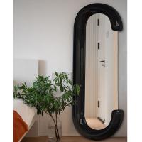 China White Decorative Full Length Floor Led Mirror for Bathroom Decoration in Living Room for sale