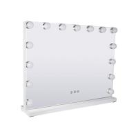 China Modern Chrome Led Hollywood Vanity Mirror Magnifying With Lights for sale
