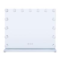 China Modern Chrome Led Hollywood Vanity Mirror Magnifying With Lights for sale