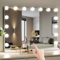 China LED Light Hollywood Mirror Countertop Makeup Vanity ODM for sale