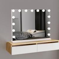 China LED Light Hollywood Mirror Countertop Makeup Vanity ODM for sale