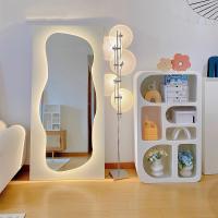 China Asymmetrical Backlit Tall Lighted Mirror Floor Length Custom for sale