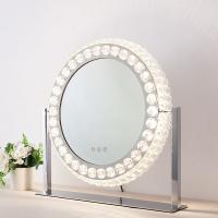 China LED Light Up Makeup Mirror Crystal Vanity Mirror Hollywood Style for sale