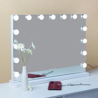 China Compact Led Hollywood 10x Vanity Mirror Plexiglass Material for sale