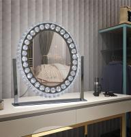 China LED Light Up Makeup Mirror Crystal Vanity Mirror Hollywood Style for sale