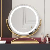 China LED Lamps 10x Magnifying Round Vanity Mirror Dimmer Light Personalized for sale